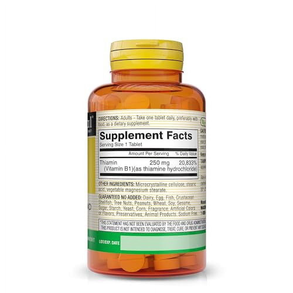 MASON NATURAL, Vitamin B-1 Thiamine Tablets, 250 Mg, 100-Count Bottle ...