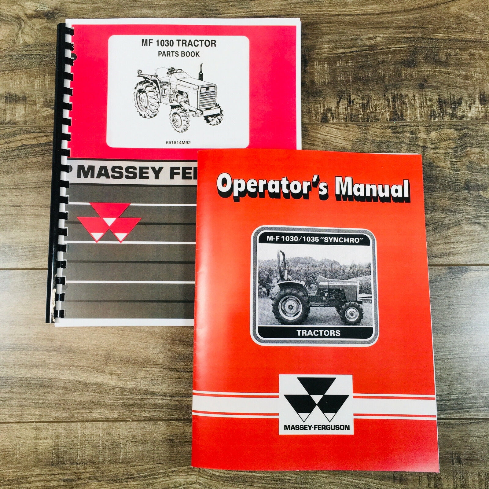 MASSEY FERGUSON 1030 TRACTOR PARTS CATALOG OPERATORS MANUAL SET OWNERS ...