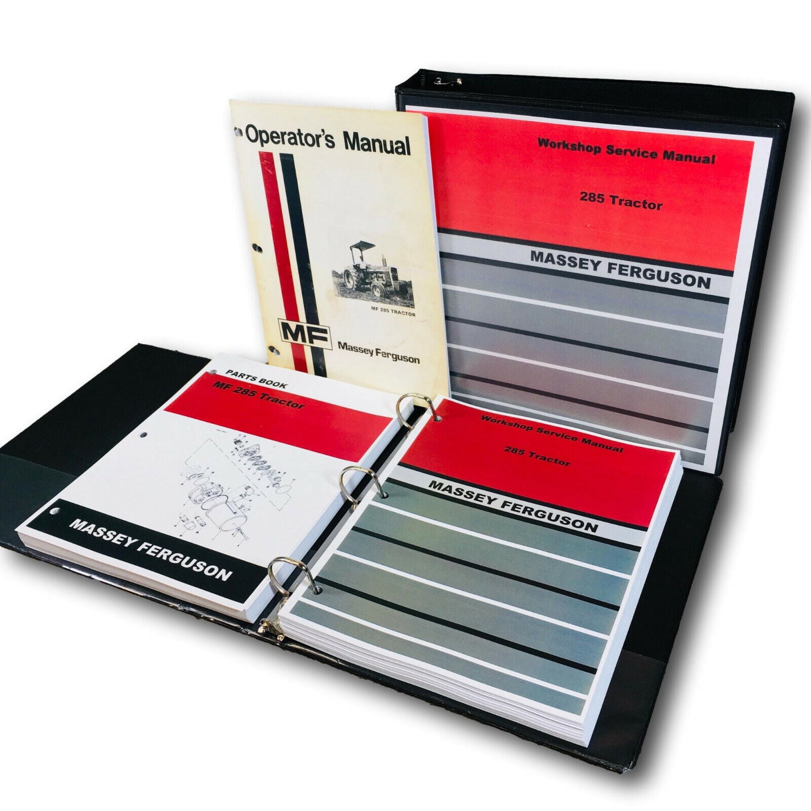 MASSEY FERGUSON 285 TRACTOR SERVICE PARTS OPERATORS MANUAL REPAIR SHOP ...
