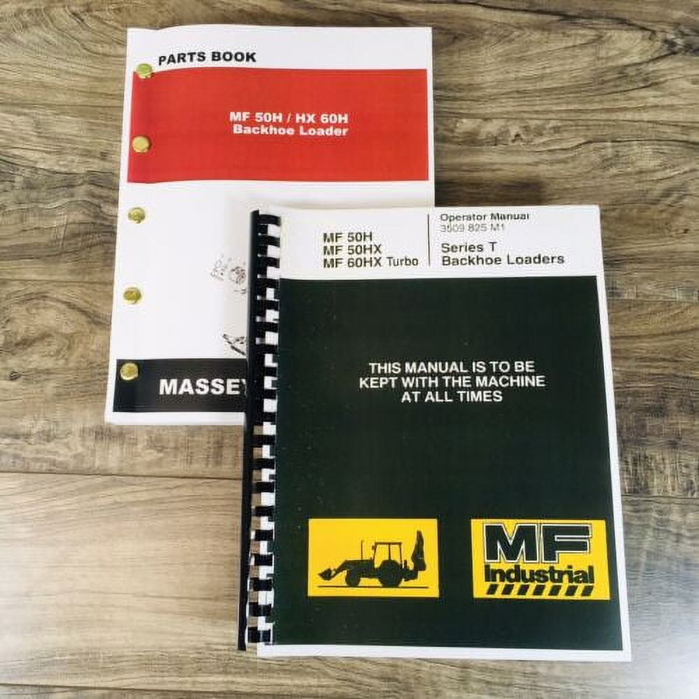 MASSEY FERGUSON 50H 50HX 60HX TRACTOR LOADER BACKHOE OPERATORS PARTS MANUAL SET - Walmart.com