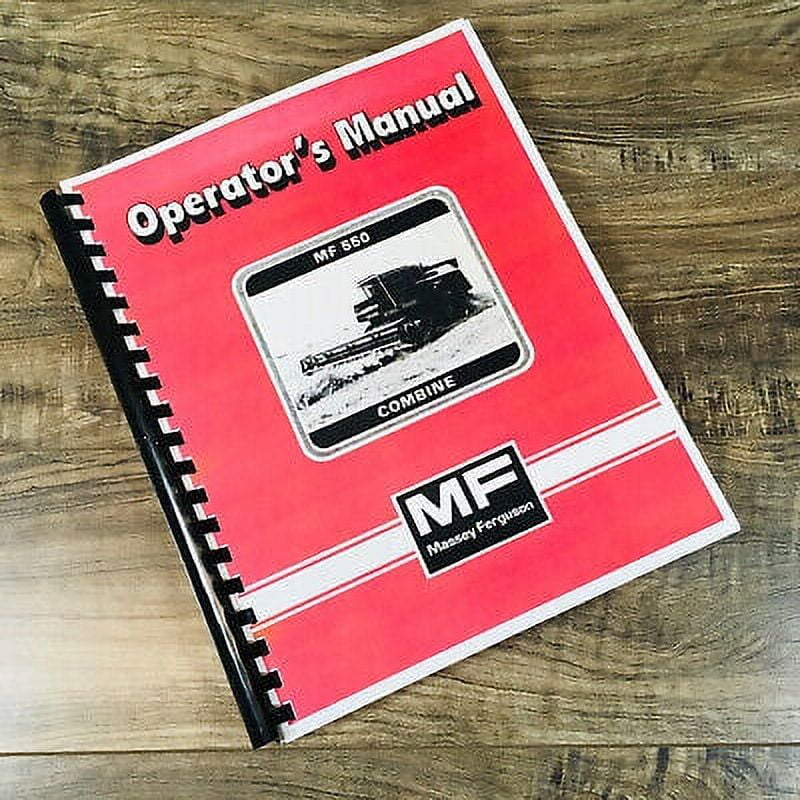 MASSEY FERGUSON 550 COMBINE OPERATORS MANUAL OWNERS BOOK MAINTENANCE ...