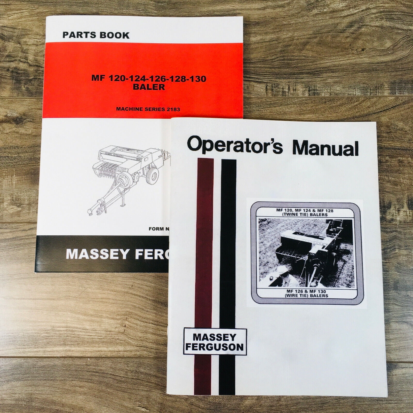 MASSEY FERGUSON MF 120 124 128 TWINE TIE BALERS PARTS and OPERATORS ...