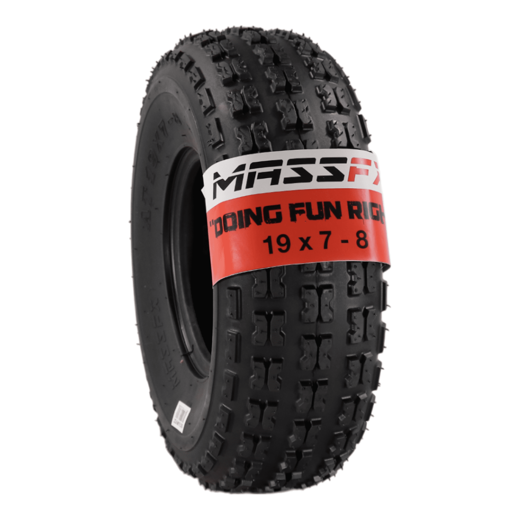 MASSFX 19x7-8 Tire for Sport Quad All-Terrain (ATV), Utility-Task (UTV ...