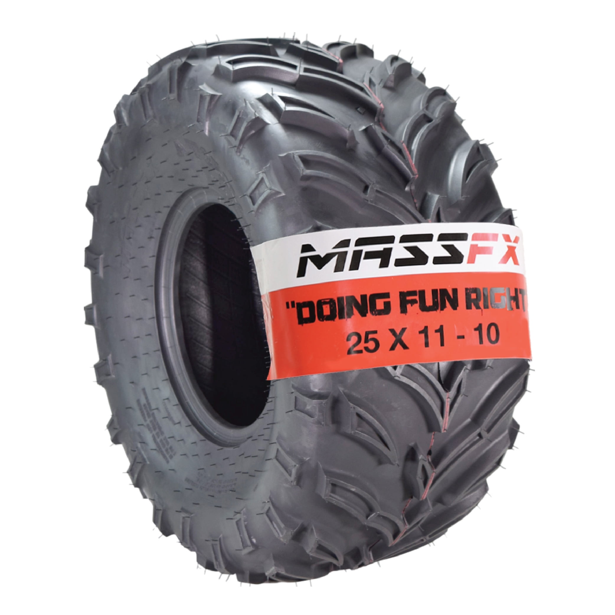 Free Shipping! MASSFX 25x11-12 Rear ATV/UTV Tire - Durable 6 Ply with 1 ...