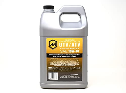 MASSIMO MOTOR Premium High Mileage Full Synthetic Oil 10W-40 4 Qt. for ...