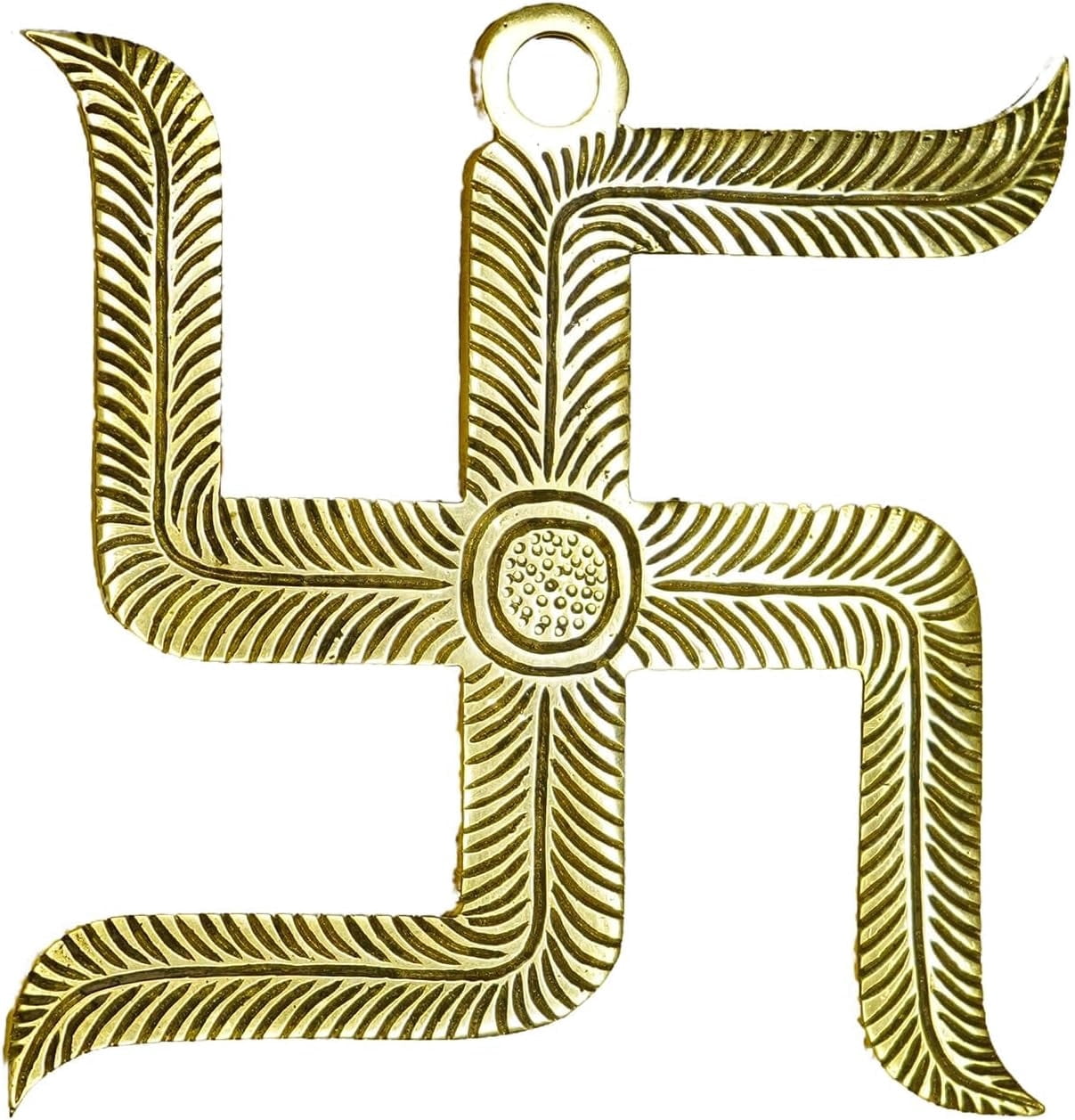 MASSIVE MART Brass Swastik Wall Hanging Yantra | Swastika for Door ...