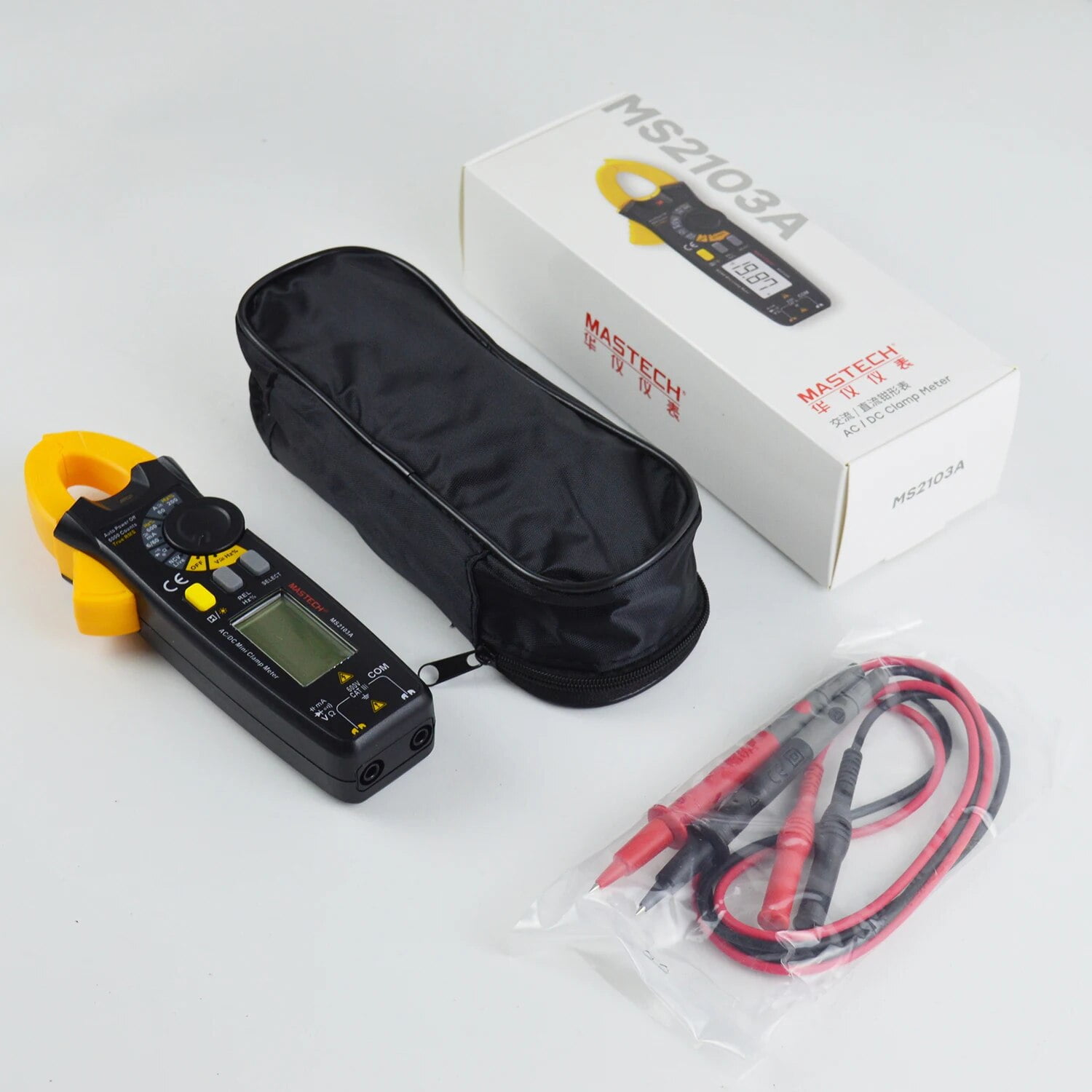 MASTECH MS2108 AC/DC Current Pliers Voltage Circuit Tester Pincers ...