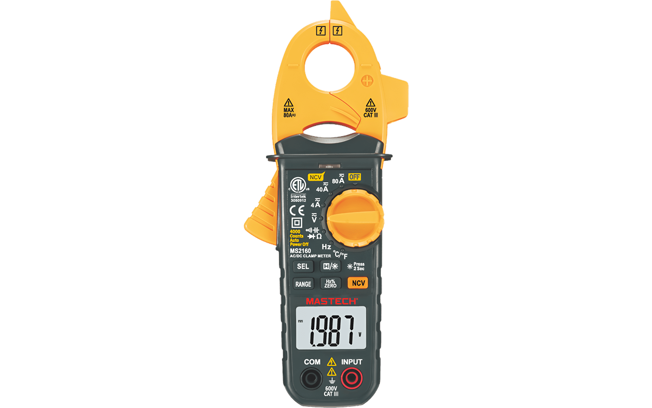 MASTECH MS2160 AC/DC Current Pliers Voltage Circuit Tester Pincers ...