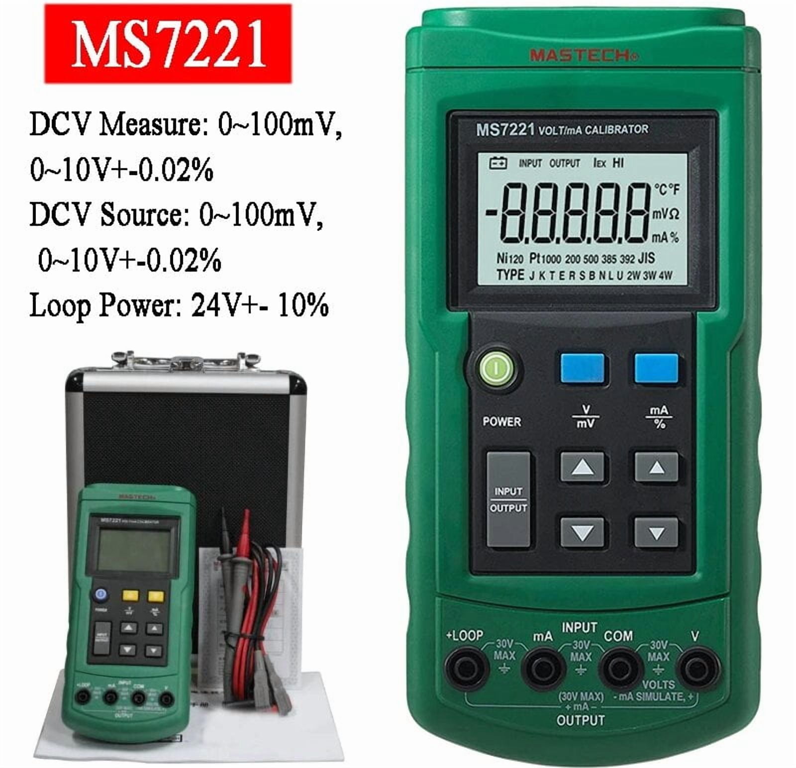 MASTECH MS7221 Volt/mA Source Voltage Current Calibrator Meter Output ...