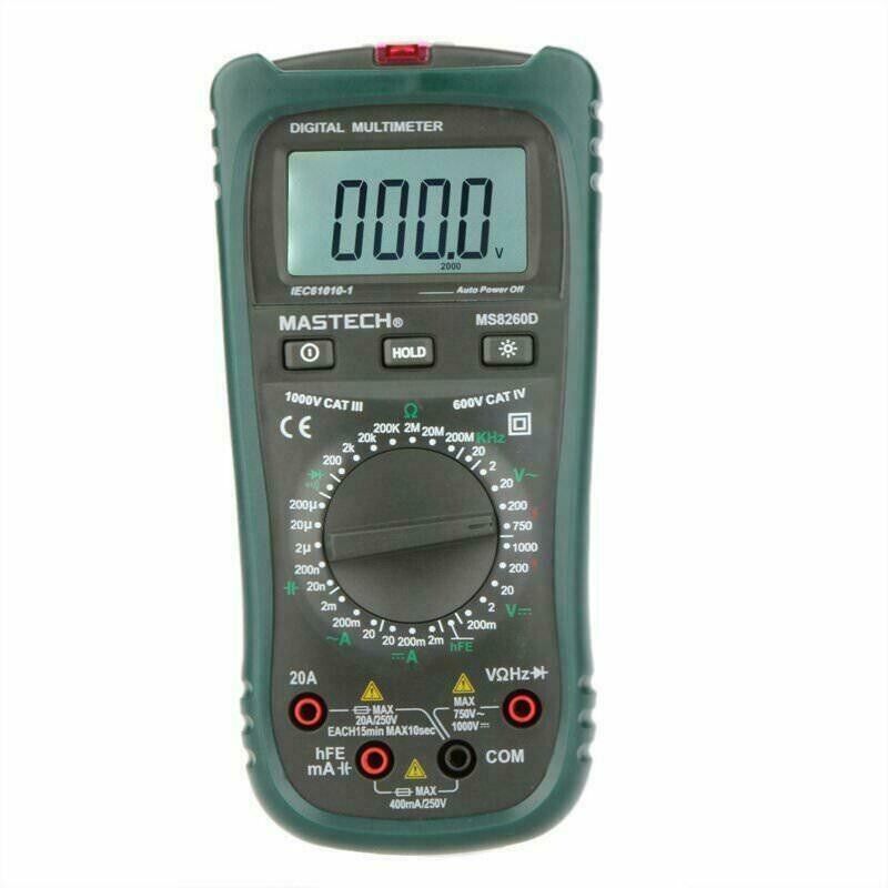 MASTECH MS8260D Digital Multimeter 4 1/2 Non-contact Current Frequency ...