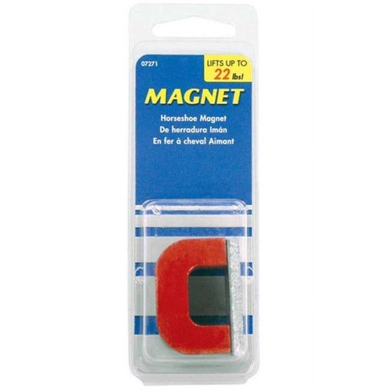 Magnet Source 1.6 in. L X 1 in. W Red Horseshoe Magnet 20 lb. pull 1 pc ...