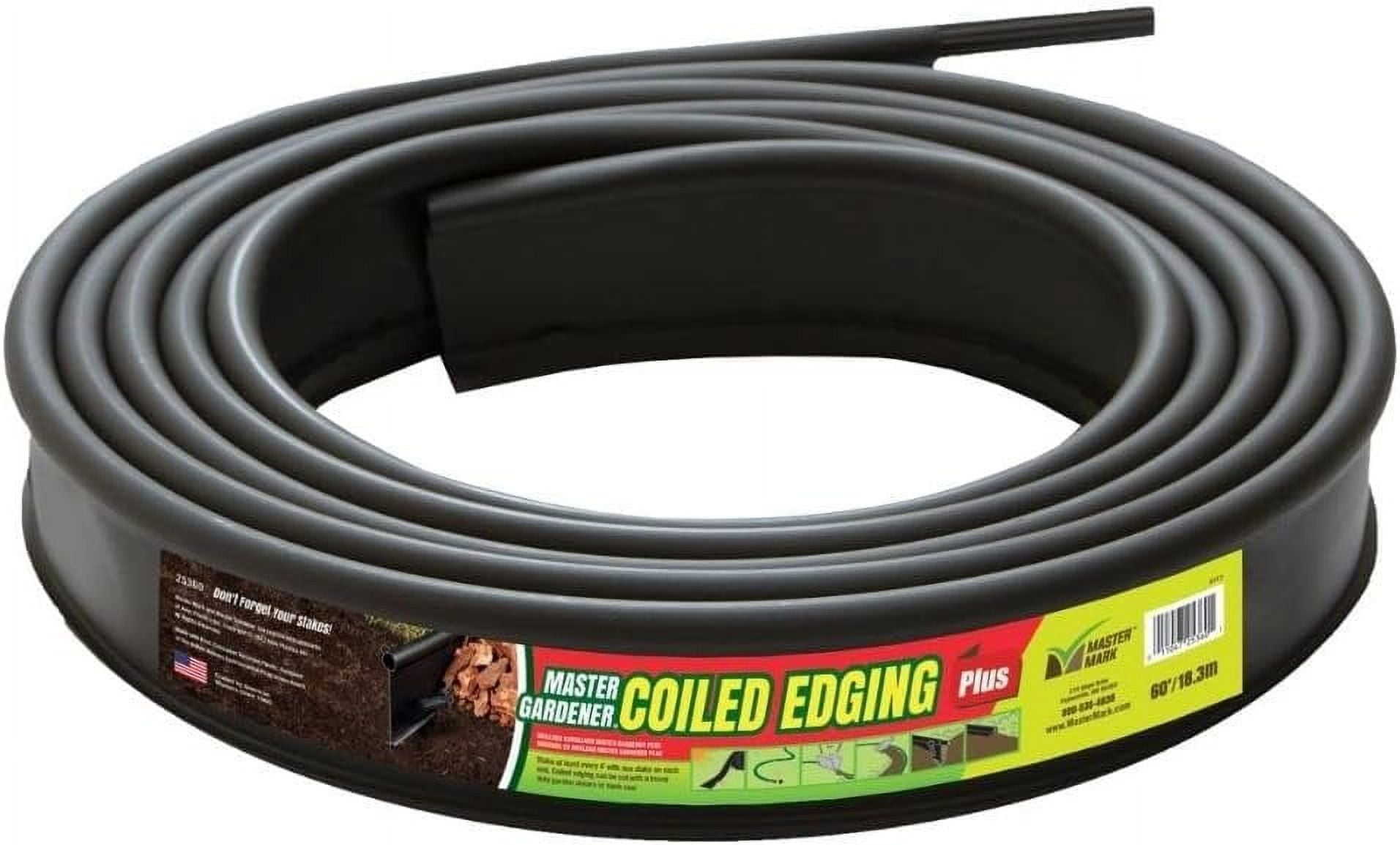 MASTER MARK Master Gardener PLUS Landscape Coiled Edging, Garden Border, Lawn Edging, Flower Bed ...