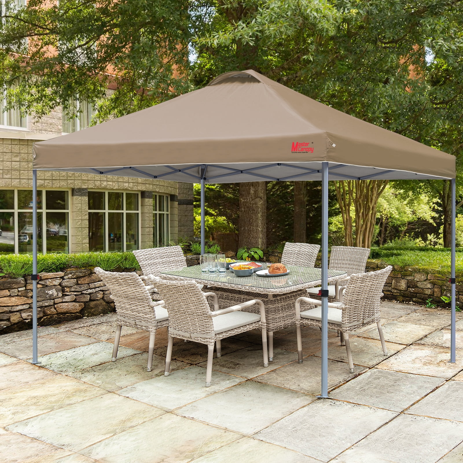 MASTERCANOPY 10'x10' Pop-up Festival Canopy Tent with Vent, Easy Setup ...