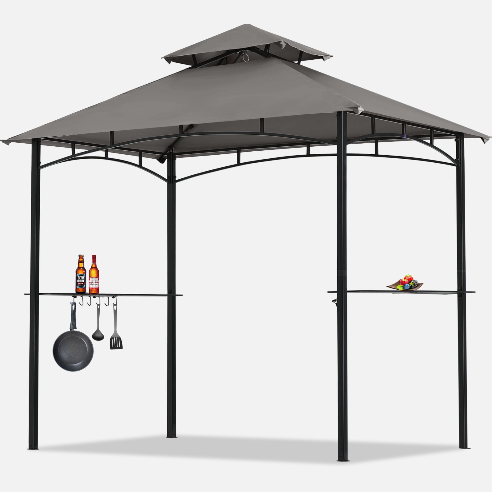 MASTERCANOPY 8' x 5' Grill Gazebo Outdoor Backyard Soft Top BBQ Canopy ...