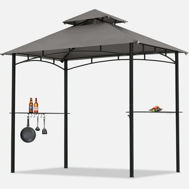 MASTERCANOPY 8' x 5' Grill Gazebo Outdoor Backyard Soft Top BBQ Canopy ...