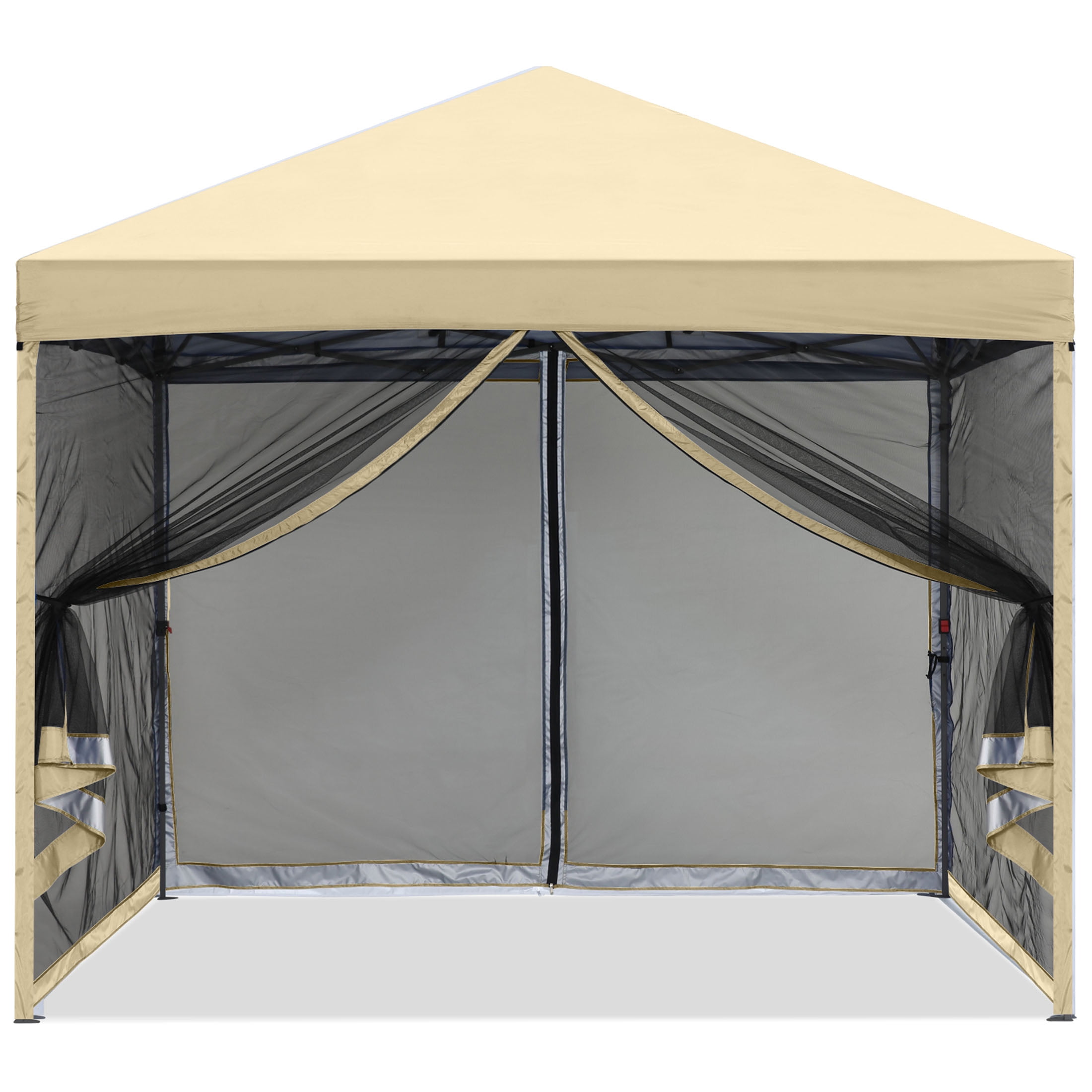 MASTERCANOPY 8' x 8' Pop-up Canopy Tent Outdoor Screen House Shelter ...