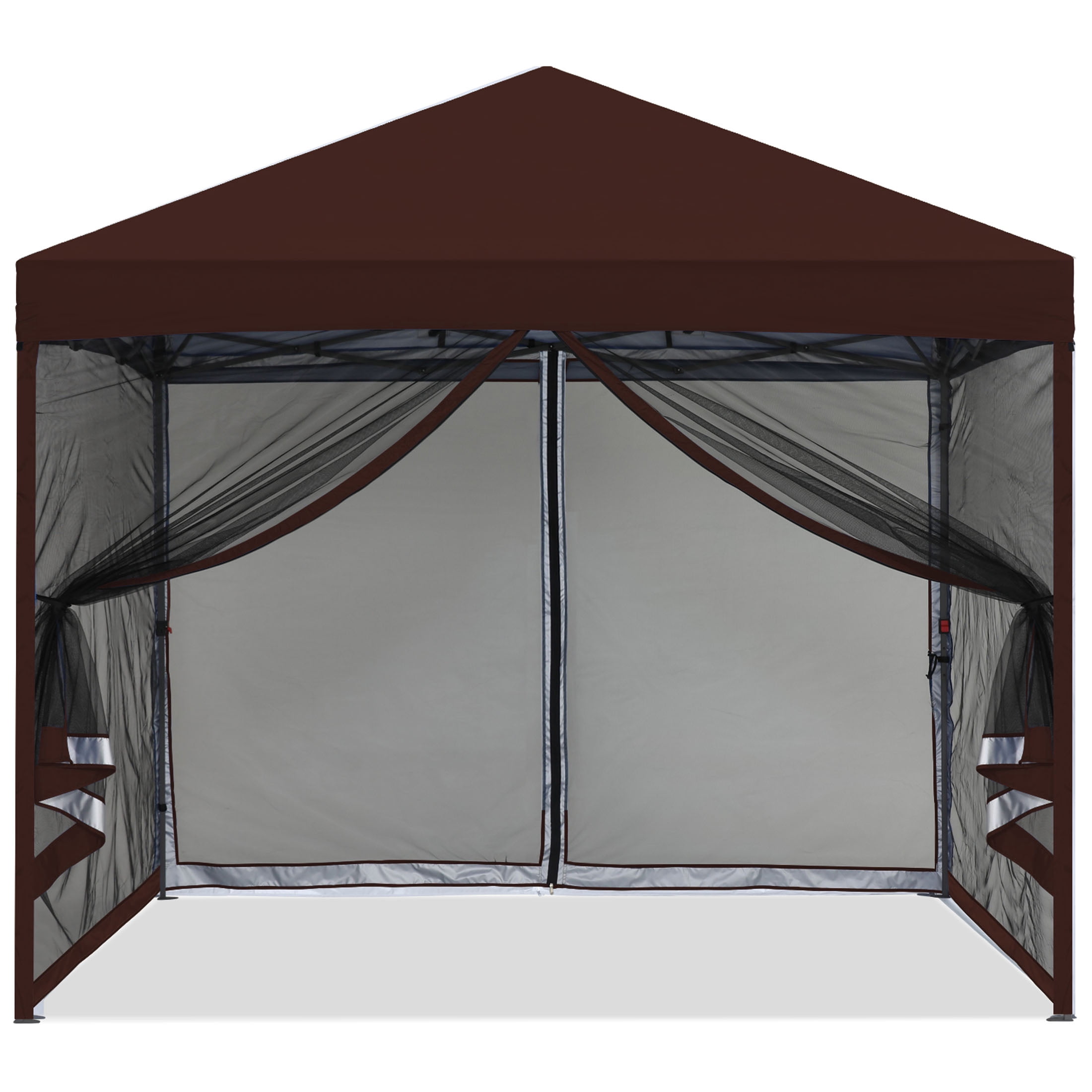 MASTERCANOPY 8' x 8' Pop-up Canopy Tent Outdoor Screen House Shelter ...