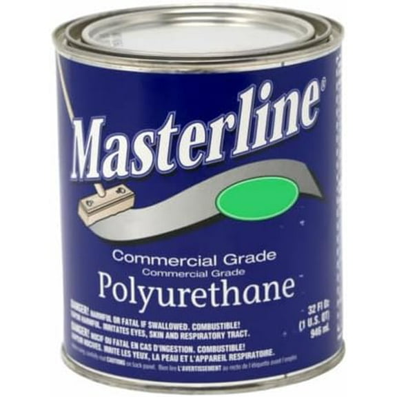 Minwax 65555 Water Based Polycrylic Protective Finish, 1 Qt, Clear ...