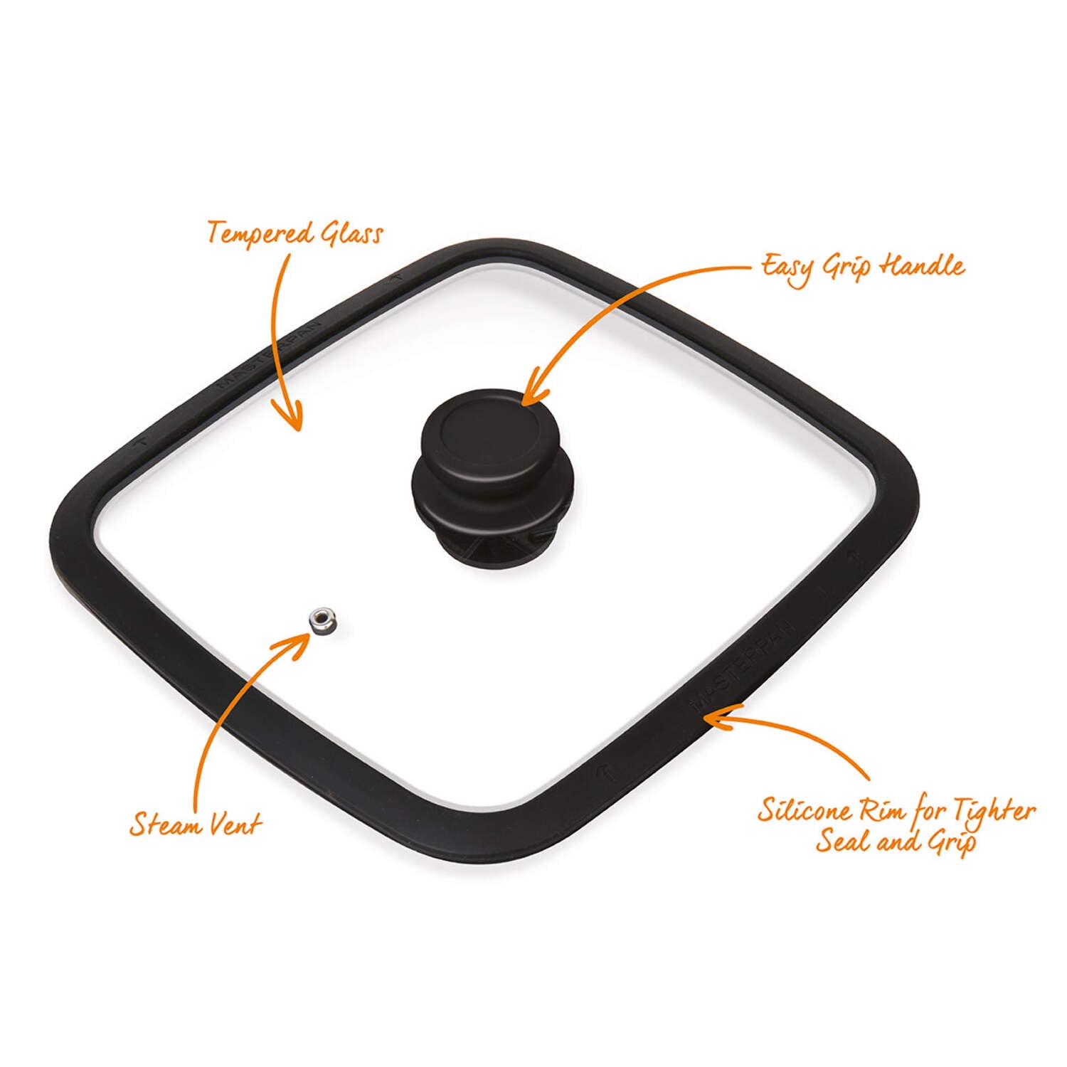 MASTERPAN Tempered Glass Lid, Fits Our 11x11" Pans (28cm) - Walmart.com