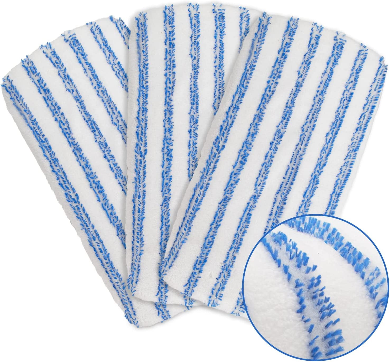 MASTERTOP 3 Pcs Microfiber Mop Heads Reusable for Large Surface ...