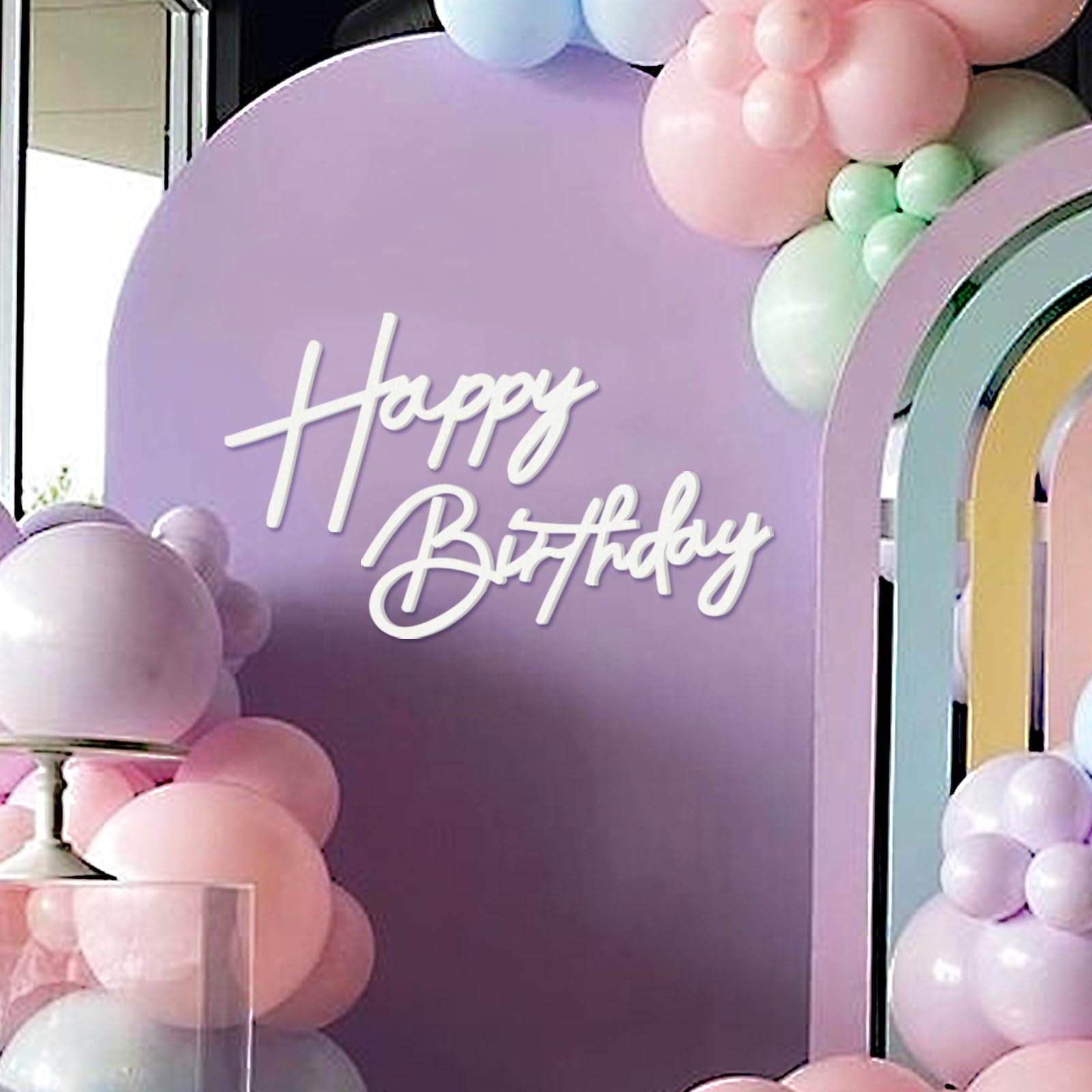 MASTRON Happy Birthday Sign for Backdrop SMR- Felt Happy Birthday Sign ...
