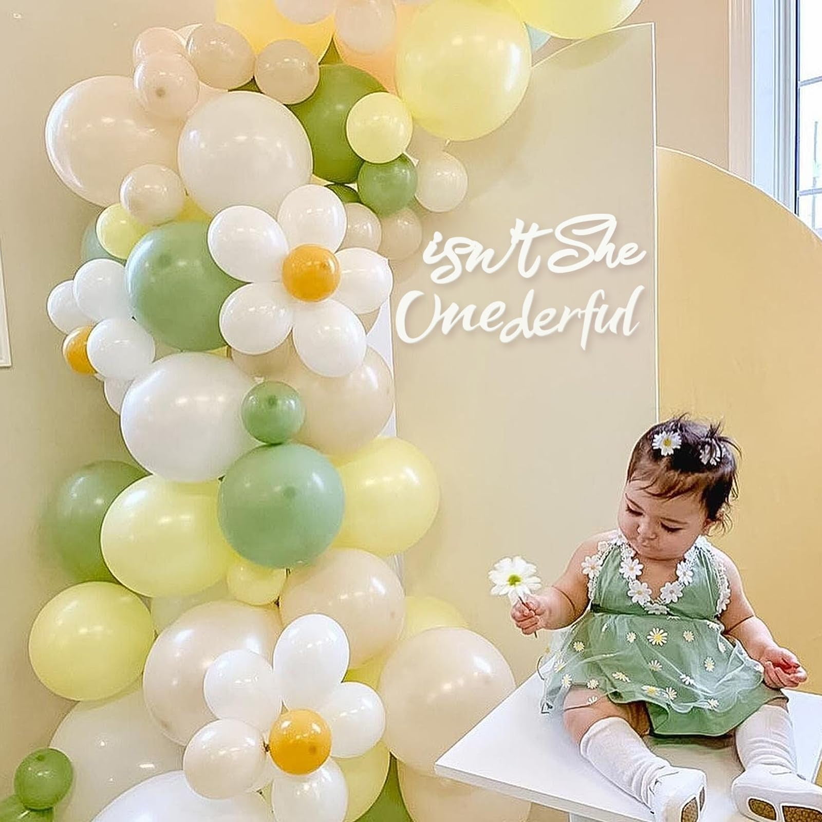 MASTRON Isn't She Onederful MSF2 Sign for Backdrop - White Felt Letters ...