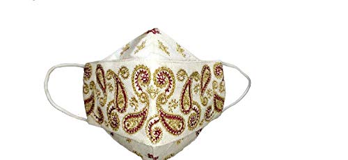 MASUD CREATON EMBROIDERY 3D DESIGN MULTI LAYER FACE MASK FOR WEDDING ...