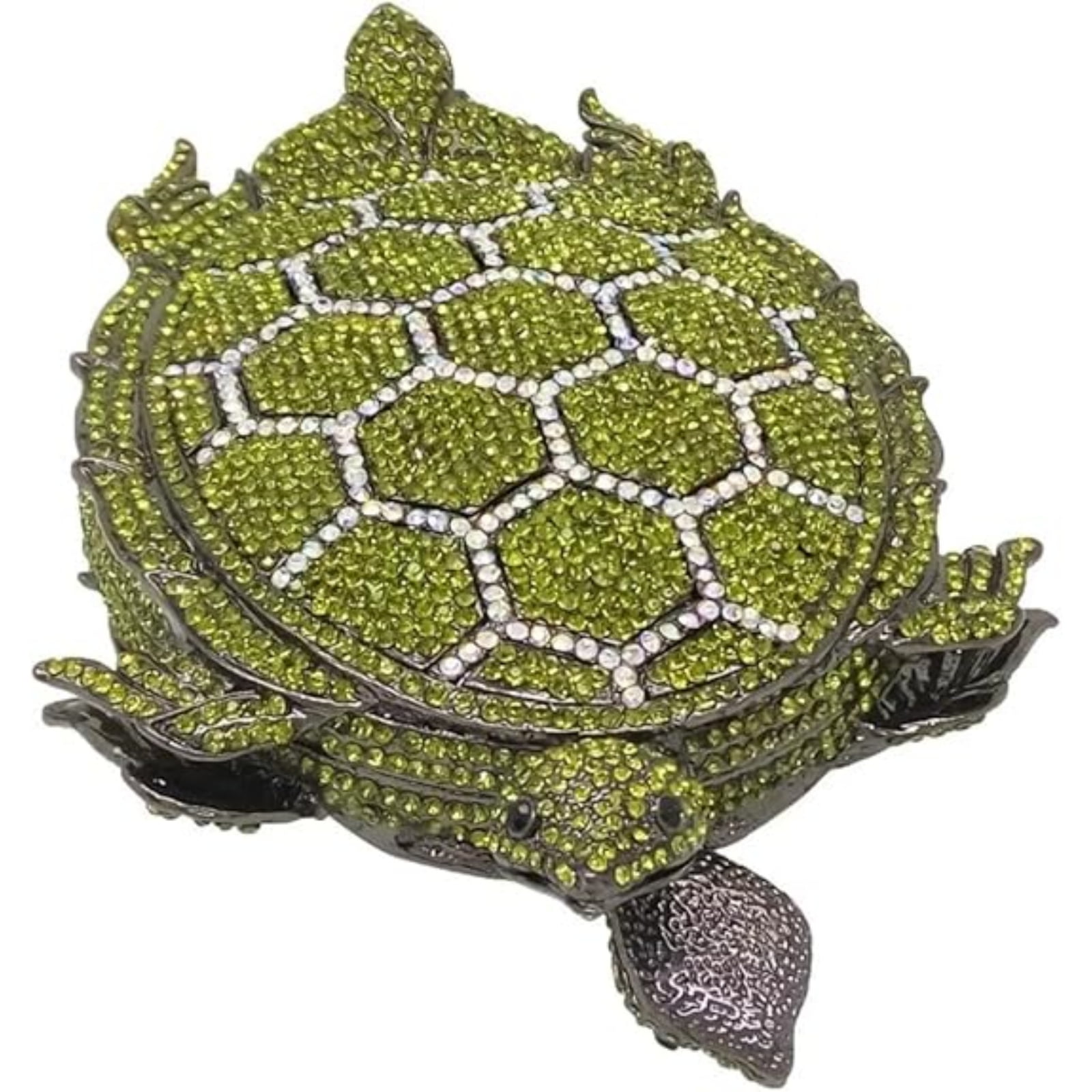 MASWLM Women Chic Mini Turtle shape Evening Bag Sparkle Rhinestone ...