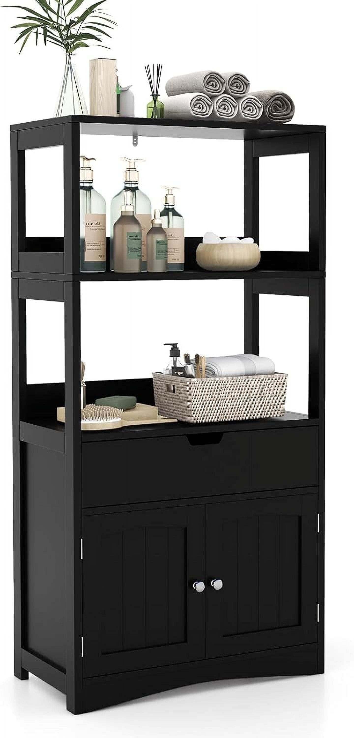 MAT EXPERT 48’’ Storage Cabinet, Kitchen Pantry Cabinet w/ 2 Open ...