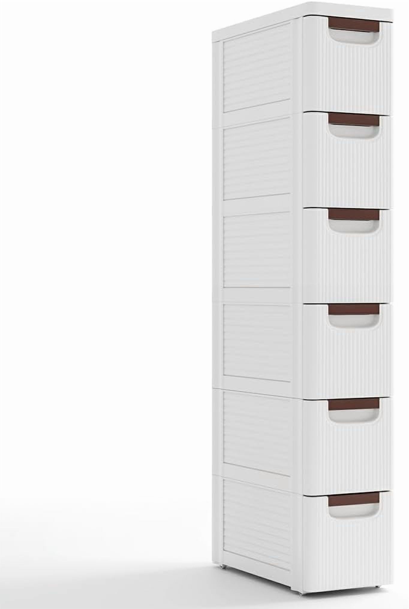 MAT EXPERT Narrow Storage Drawers, Slim Rolling Drawer Cart with ...