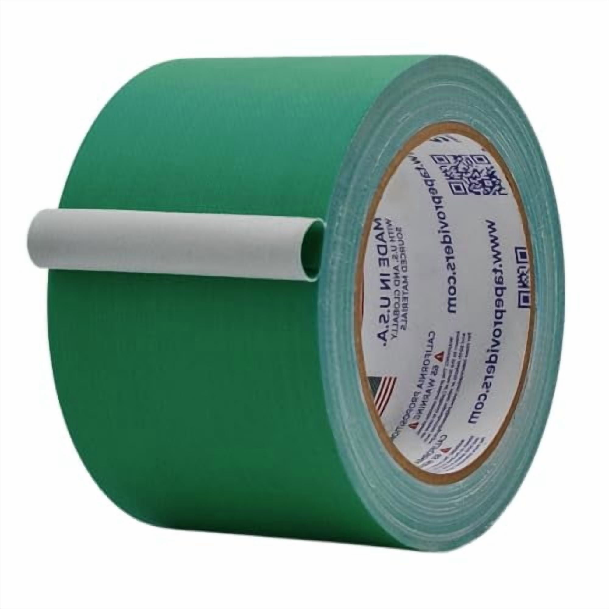MAT Gaffer Tape Green Low Gloss Finish Film, 3 inch x 60 Feet, Residue ...