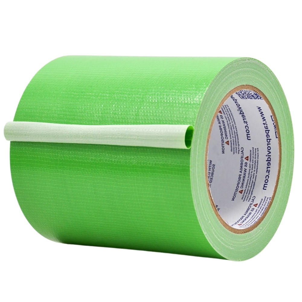 MAT Tape Light Green 4.72 in. x 60 ft. Colored Duct Tape, 1 Roll ...