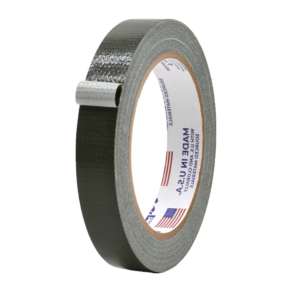 MAT Tape Olive Drab 0.71 in. x 60 ft. Colored Duct Tape, 1 Roll ...
