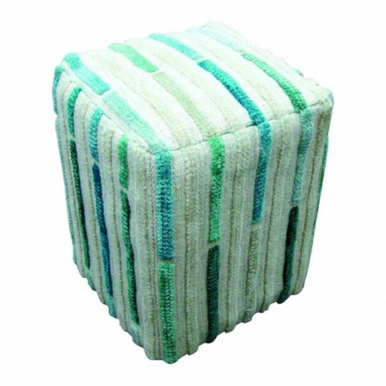 MAT The Basics POSKH5TUR201616 Khema5 Turquoise Pouf- 20 x 16 x 16 in ...