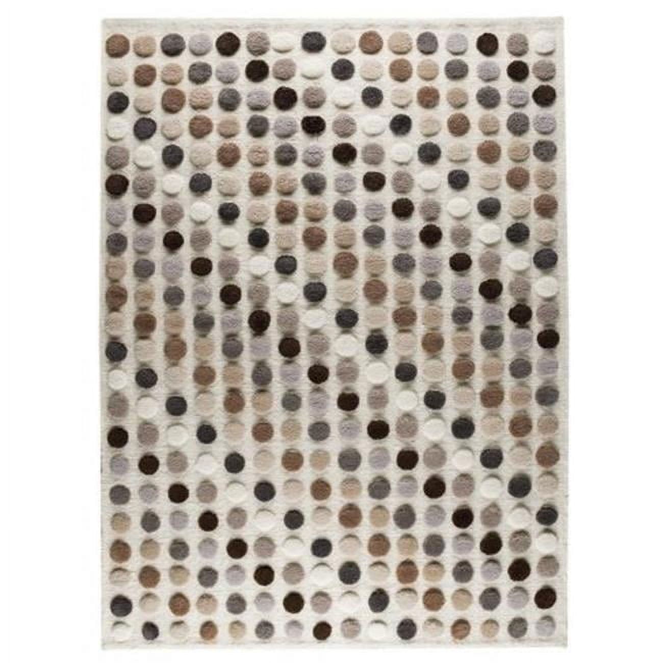 MAT The Basics Smarties Natural & Multi Color Rectangle Area Rug- 5 ft ...