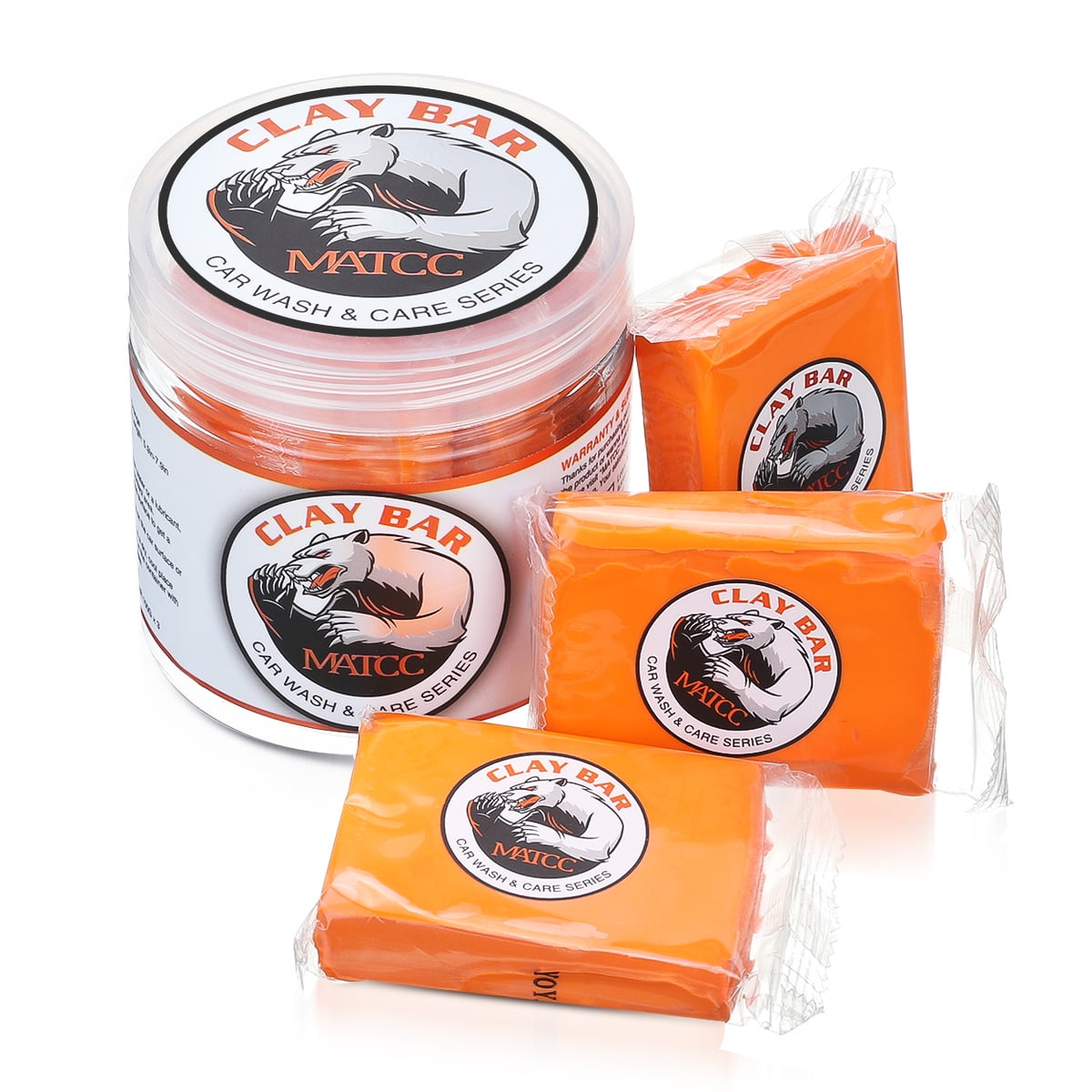 MATCC Car Clay Bar, Auto Detailing Clay Bar 3 Pack 100g Premium Grade ...