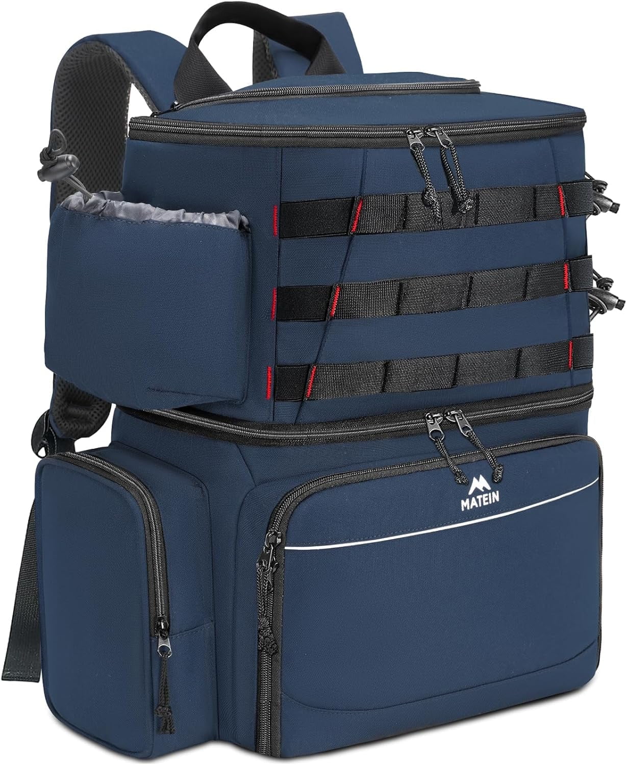 MATEIN Fishing Backpack Tackle Box, Water Resistant Fishing Storage Bag ...