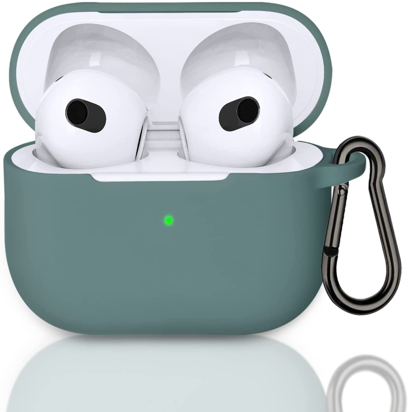 Mateprox AirPods 3 Case, Pine Green Silicone Cover, Shockproof with ...