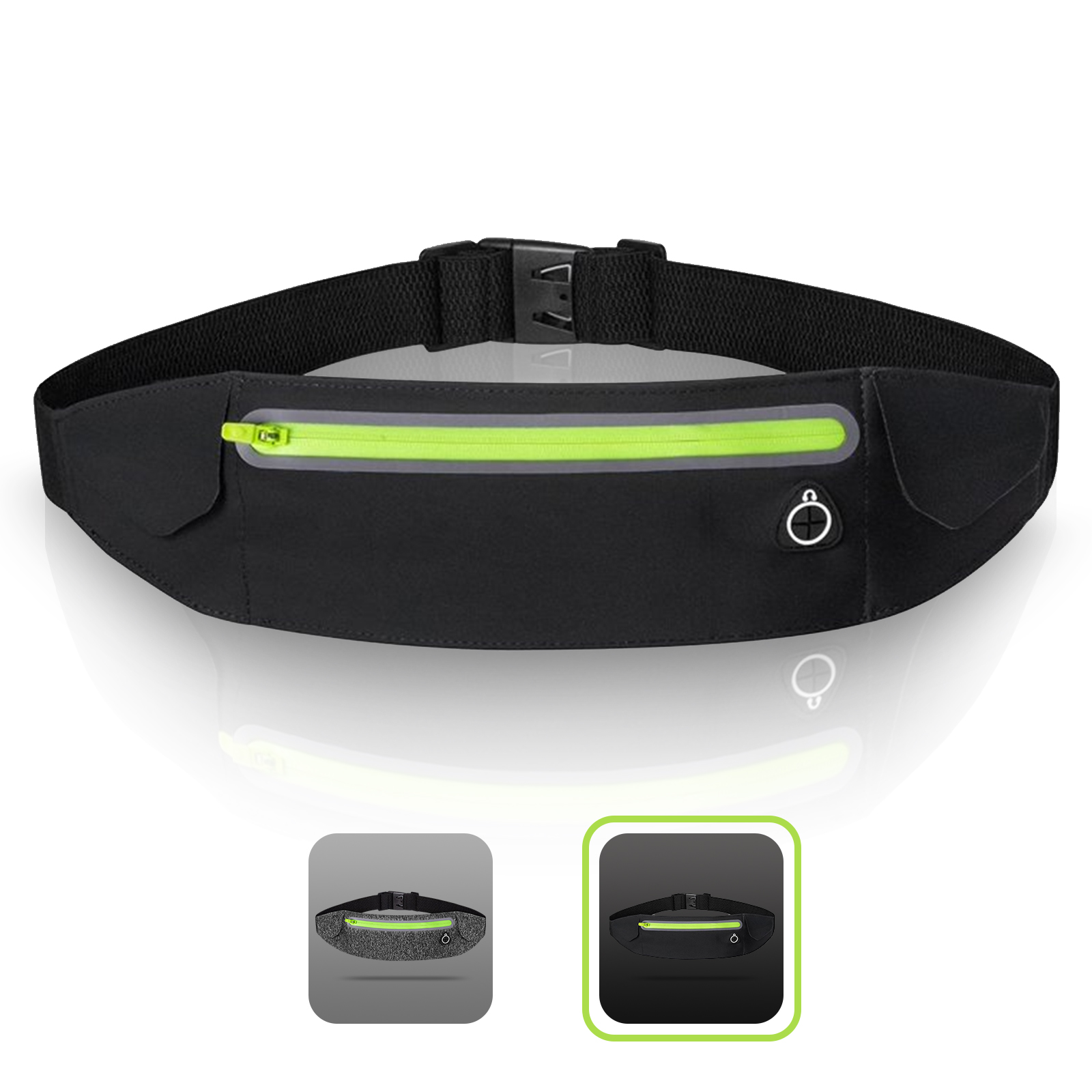 Running Belt Waist Bag Fanny Pack Women Men Water Bottle Holder Elastic ...