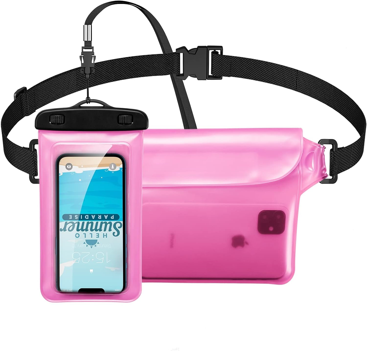 MATEPROX Waterproof Phone Pouch with Lanyard/Arm/Waist Strap, [2 Packs ...