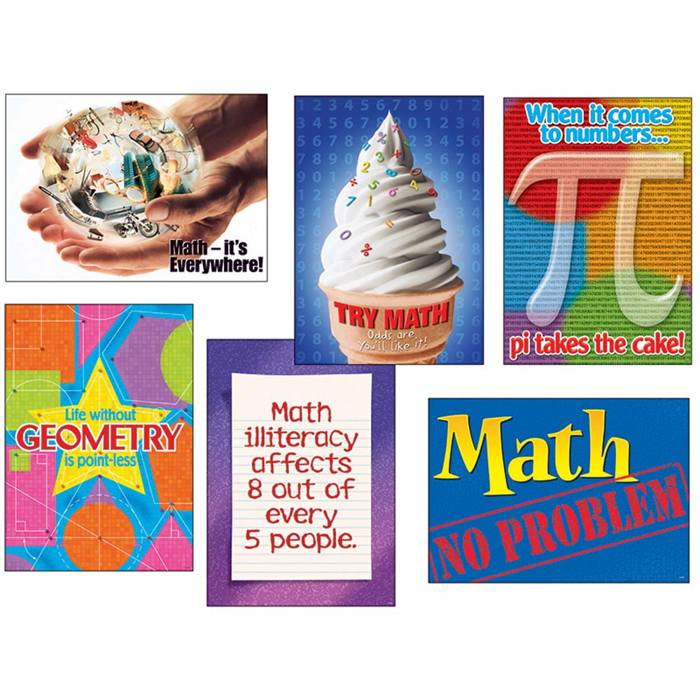 Trend Enterprises Math Matters Poster Combo Pack - 13 3/8 in x 19 in ...
