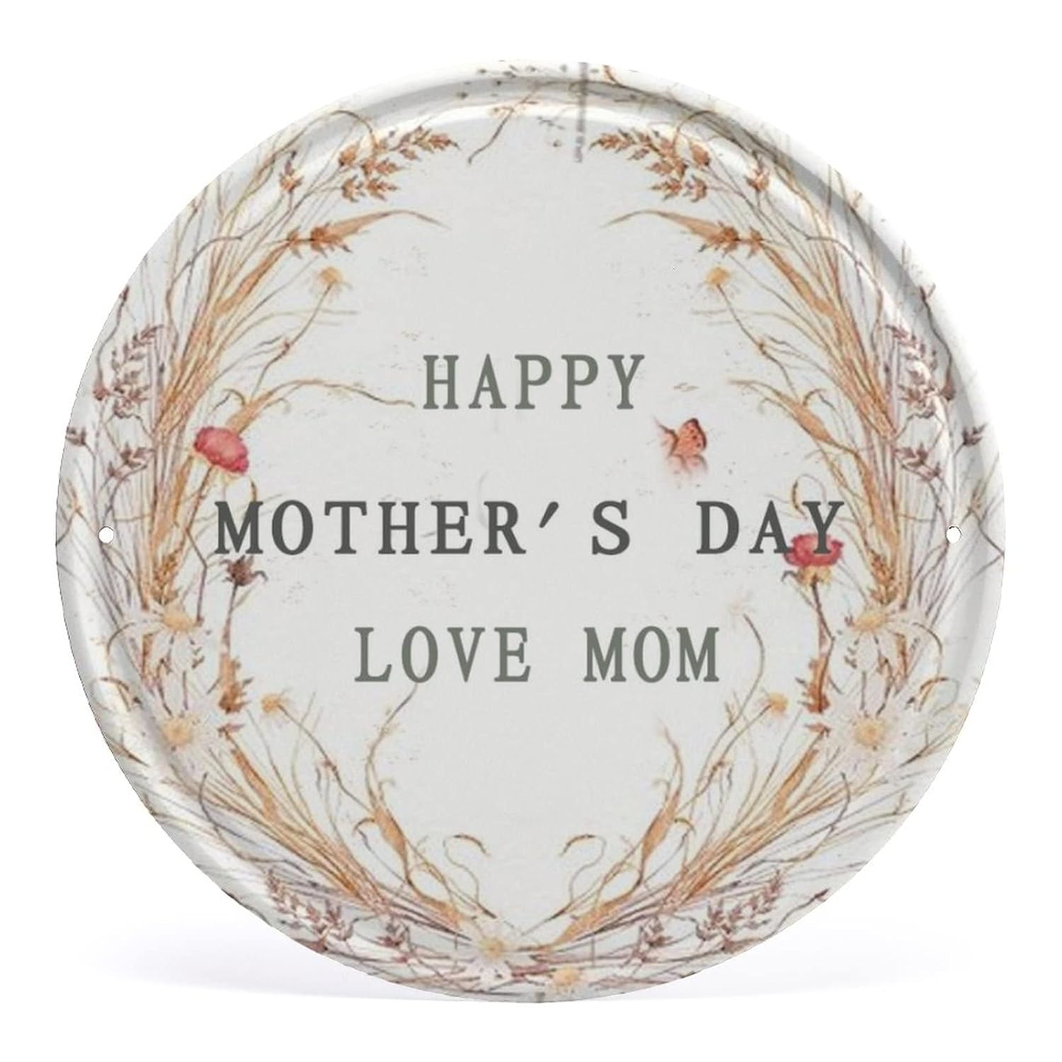 MATHER'S DAY great Round Door Hanger Metal tin Sign Decoration for ...