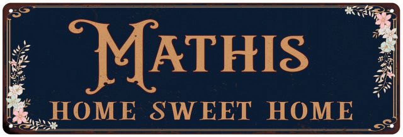 MATHIS Home Sweet Home Victorian Look 6x18 Metal Sign 106180046519 ...