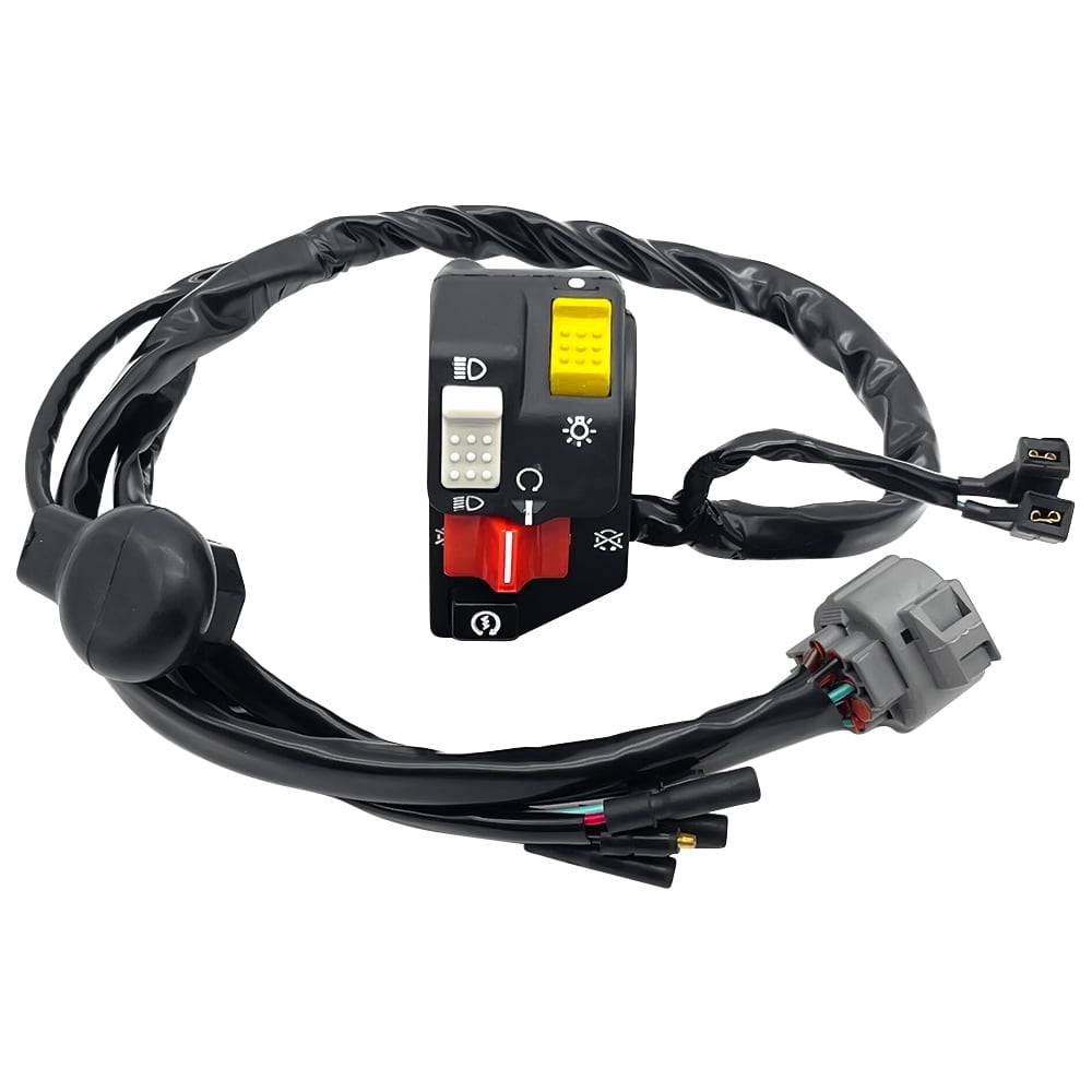 M MATI Handlebar Start Switch Button Control Kill Stop Headlight for ...