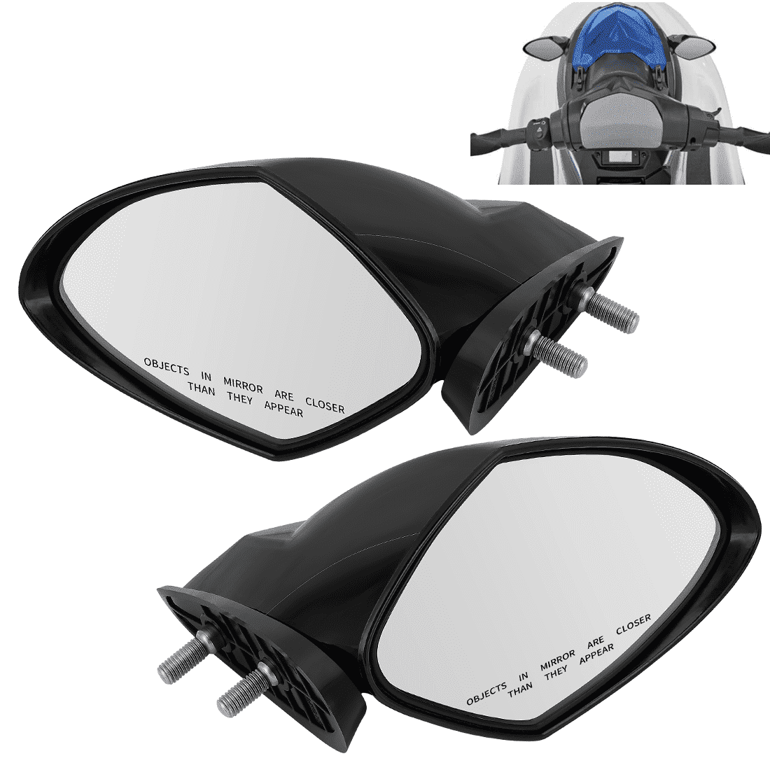 M MATI Side Mirror Set for Yamaha Waverunner EX1050 EX Deluxe Limited ...