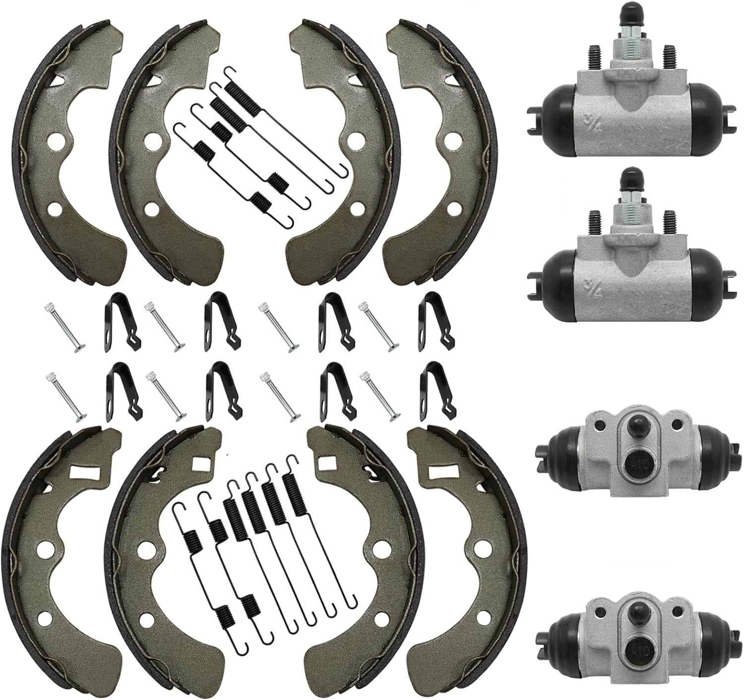 MATI Wheel Cylinder Brake Shoe Front Rear All for Kawasaki Mule 2520 ...