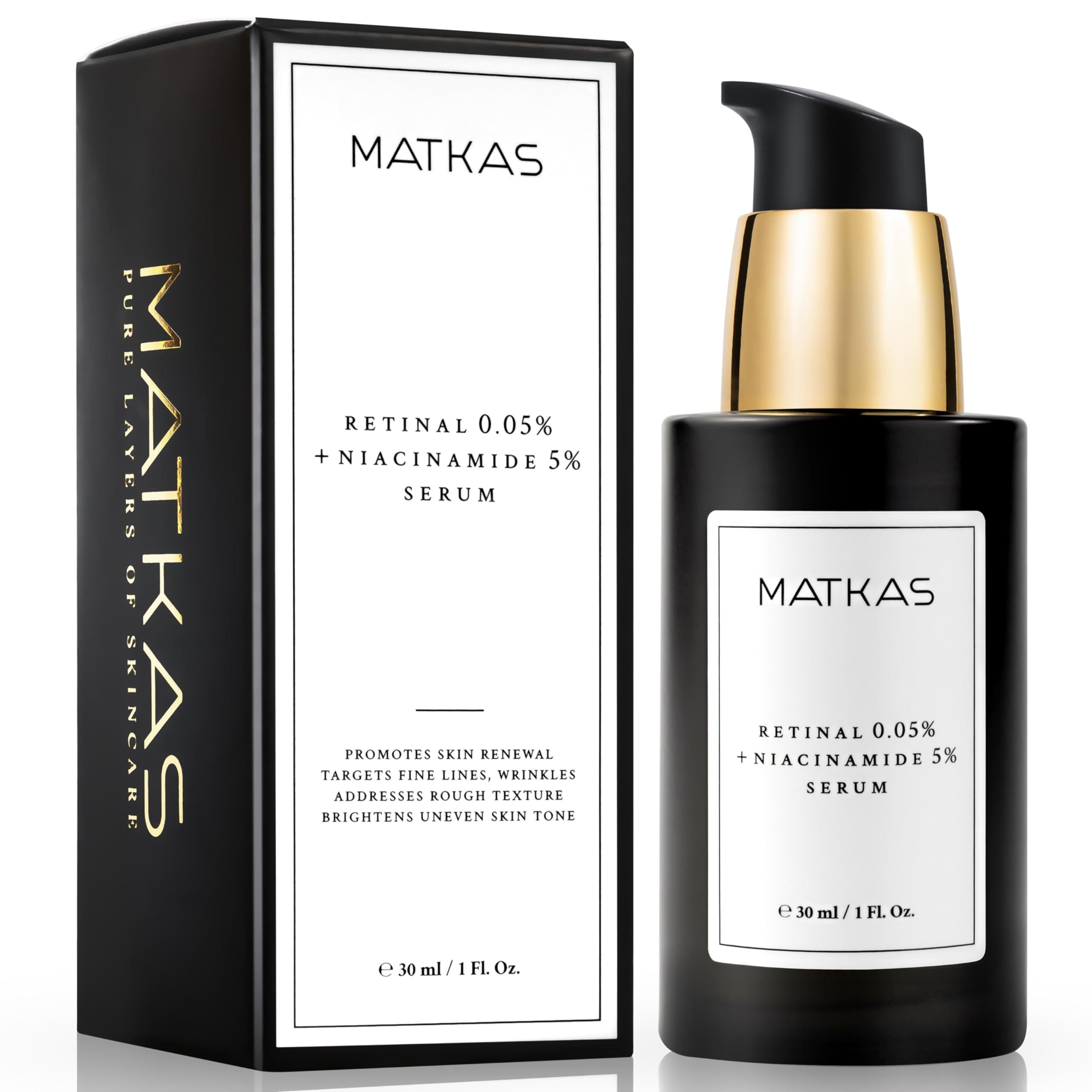 MATKAS Korean Retinal Serum for HYZ01 Face + 5% for Deep Wrinkles, Fine ...