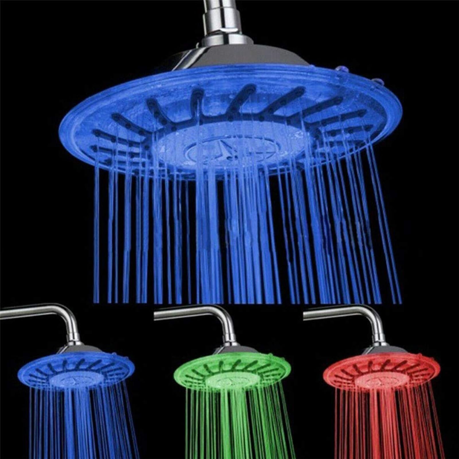 MATN 3 Color Top Spray LED Shower Head Shower Filter Shower Heads Self ...