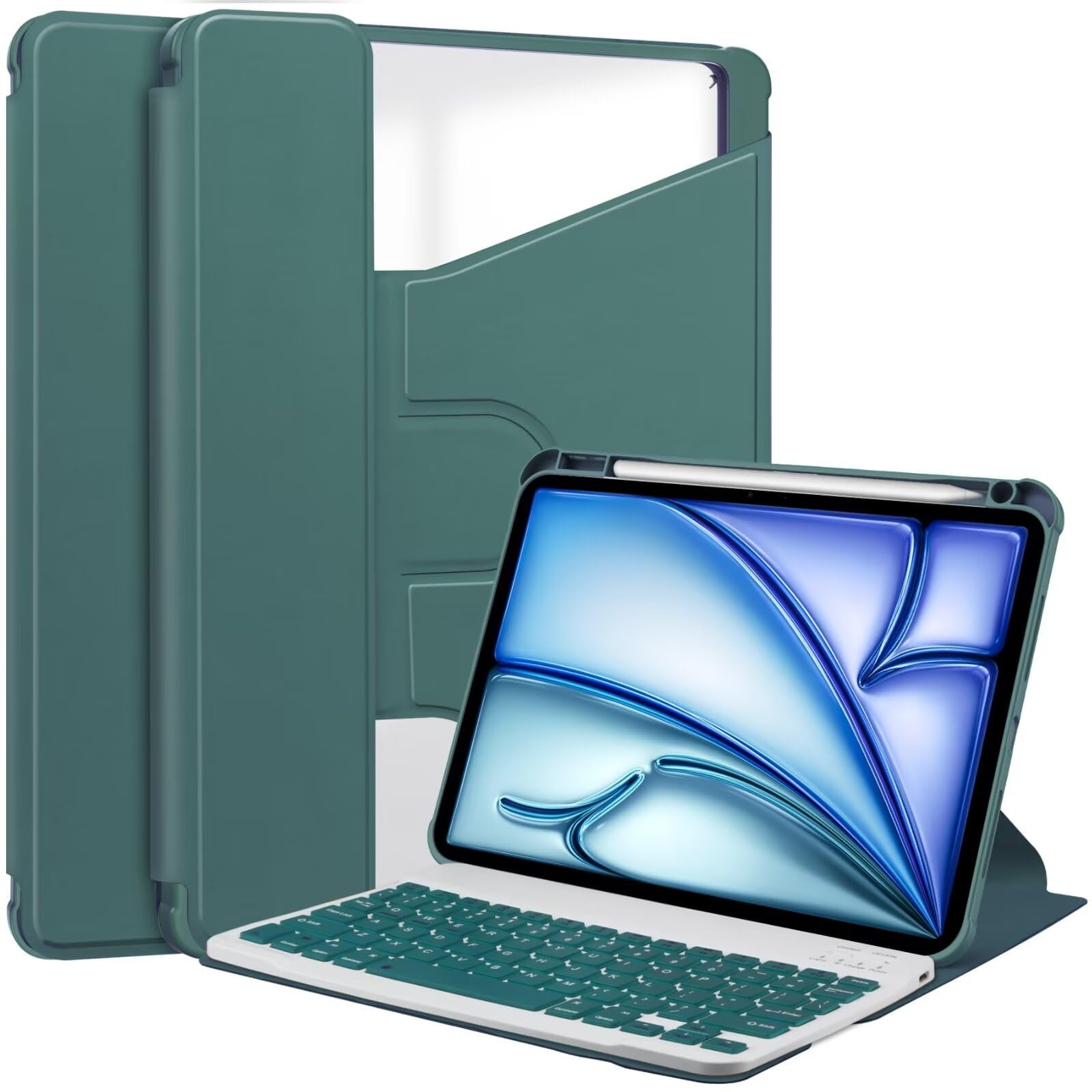 MATN 360 Rotating Keyboard Case Compatible with iPad Pro 13 inch M4 ...