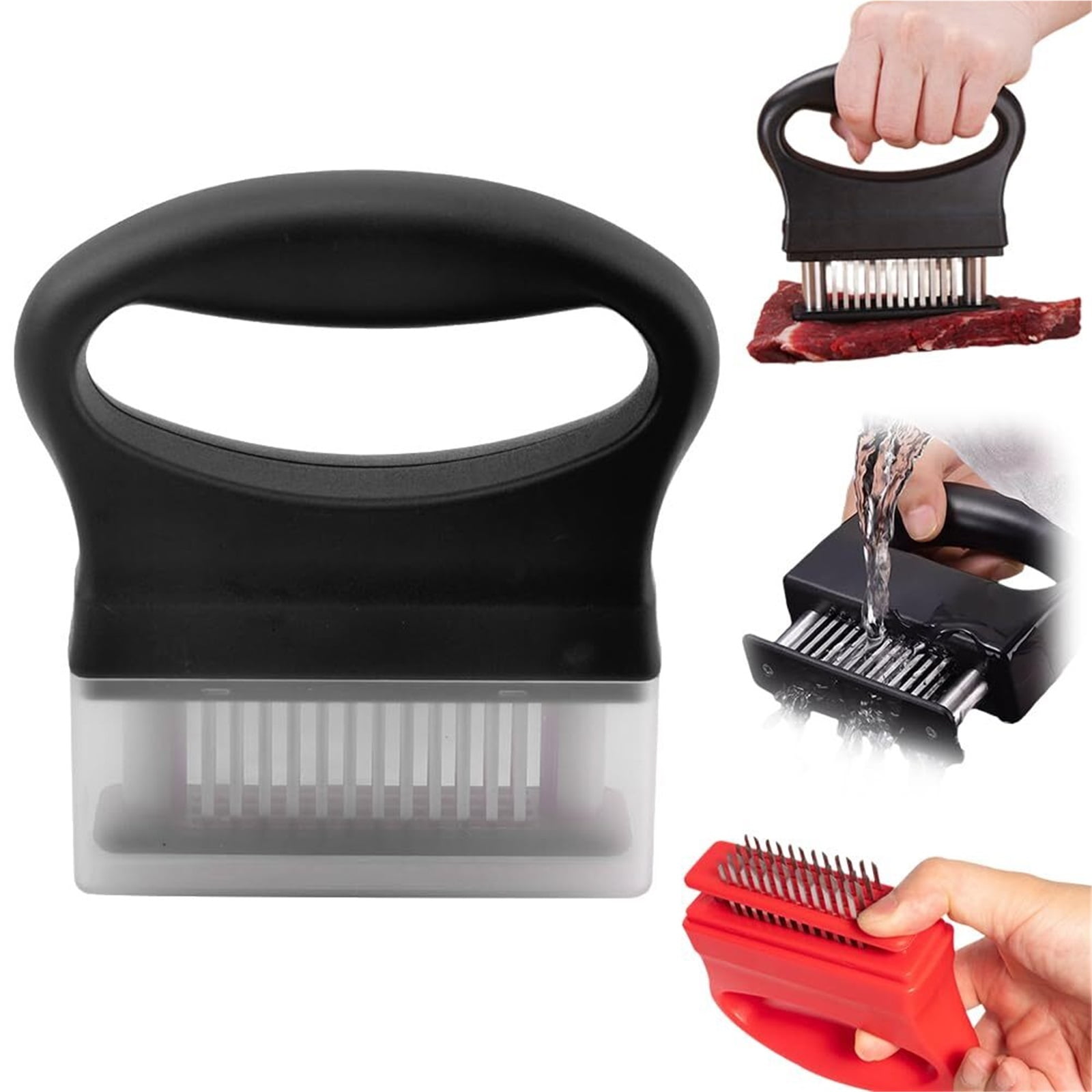MATN Meat Tenderizer with 48 Stainless Steel Blades, Upgrade Chicken ...
